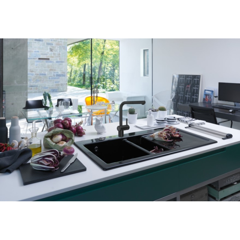 Franke Atlas Neo Sensor maišytuvas plautuvei su ištraukiama žarna ...