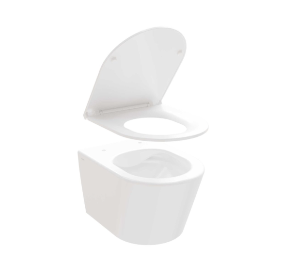 WC komplektas 3in1: Ravak Flow klozetas su "Soft Close" dangčiu ir ...