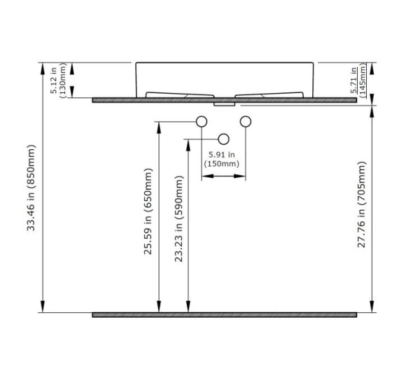 Bocchi Milano pakabinamas/pastatomas praustuvas 605x465mm, balta spalva ...