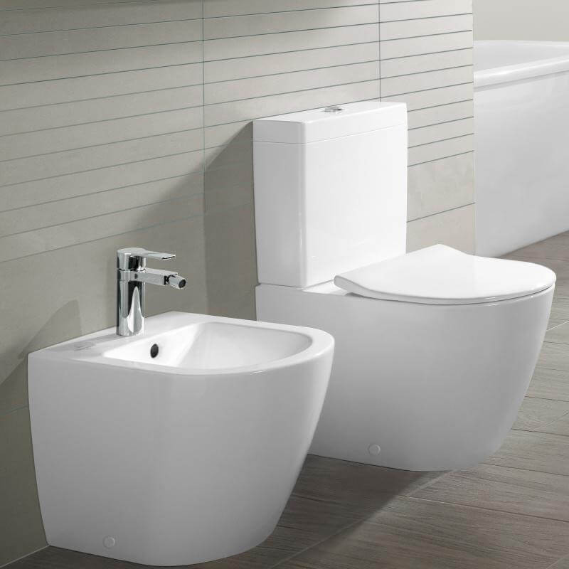 Villeroy&Boch Subway Rimless klozetas be bakelio ir dangčio ...