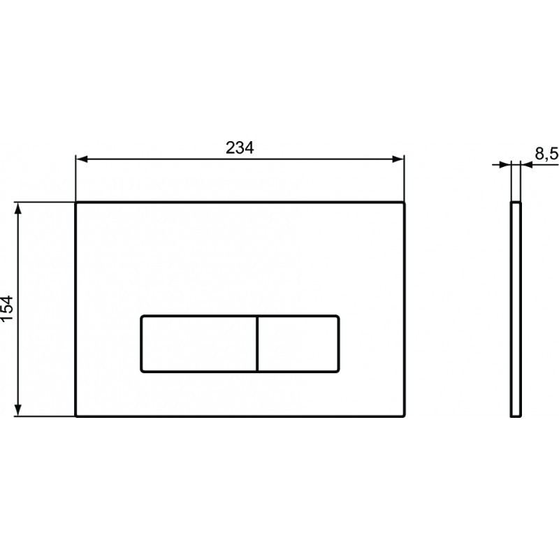 Ideal Standard Oleas™ M2 nuleidimo klavišas, pasirenkamos spalvos ...