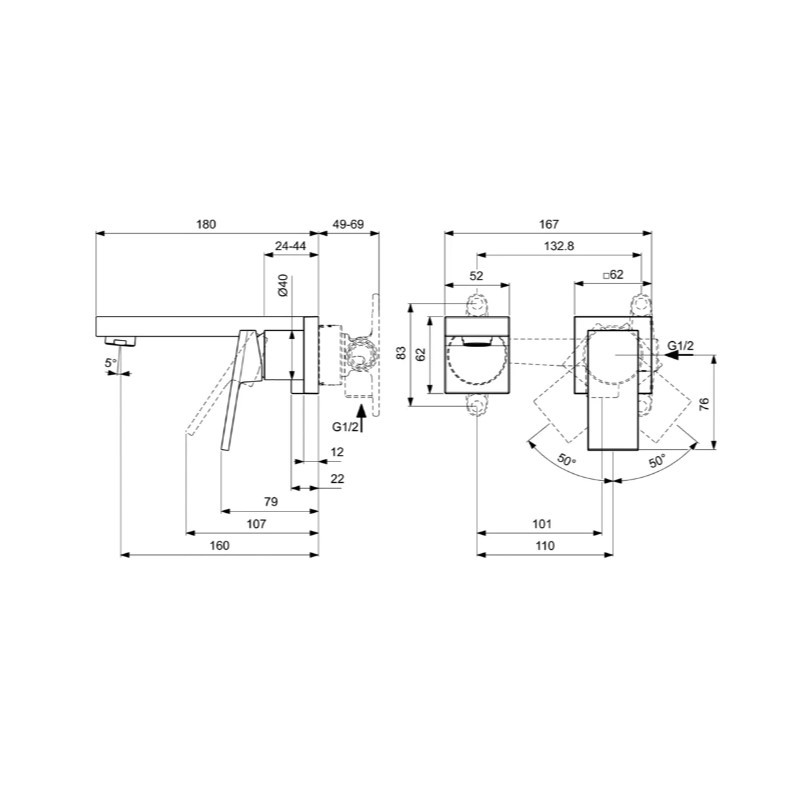 Ideal Standard Extra KIT2 2 dalių maišytuvas praustuvui, BD509 ...