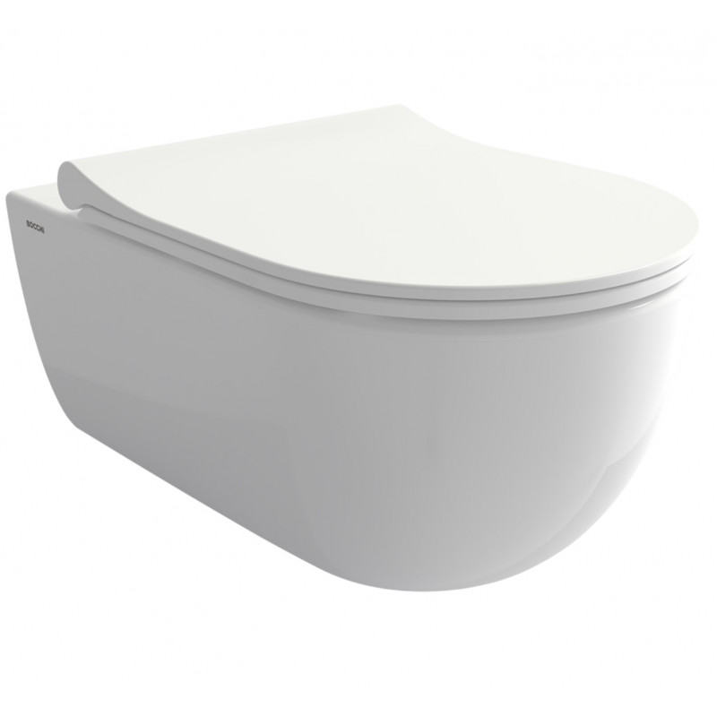Bocchi V-Tondo pakabinamas klozetas "Rimless" be dangčio su bidete anga ...