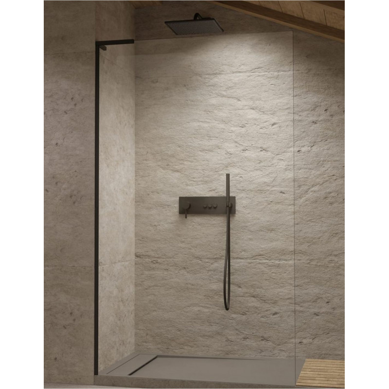 Radaway Modo SL Black II nejudanti dušo sienelė - laikasnamams.lt