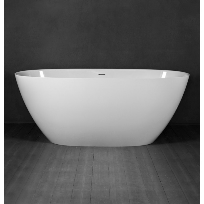 PAA Perla laisvai pastatoma vonia iš akmens masės, 160x75cm ...